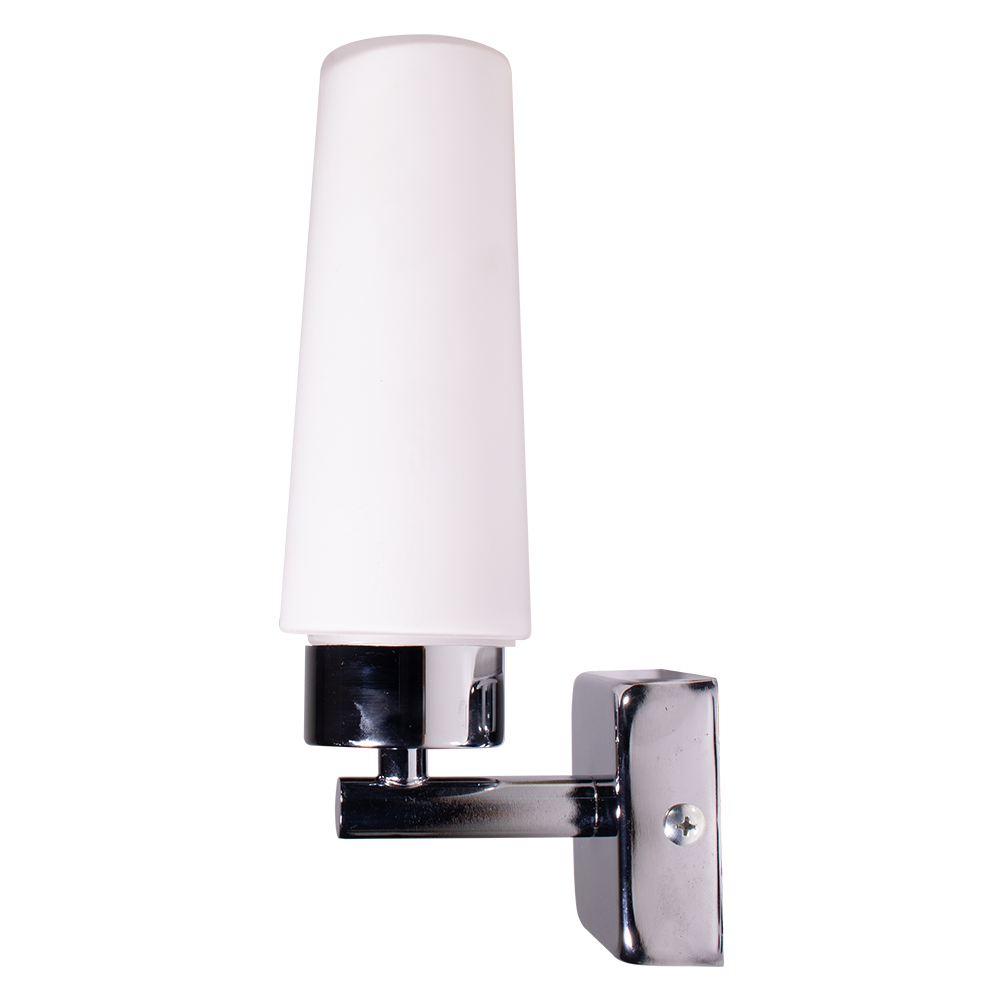 Bathroom Wall Light Sealed White Glass